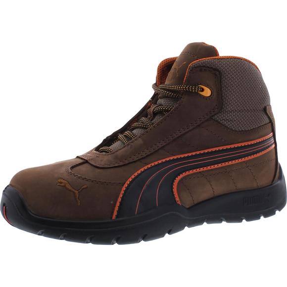 Puma | Shoes | Puma Mens Astm Brown Leather Steel Toe Slip Resistant ...